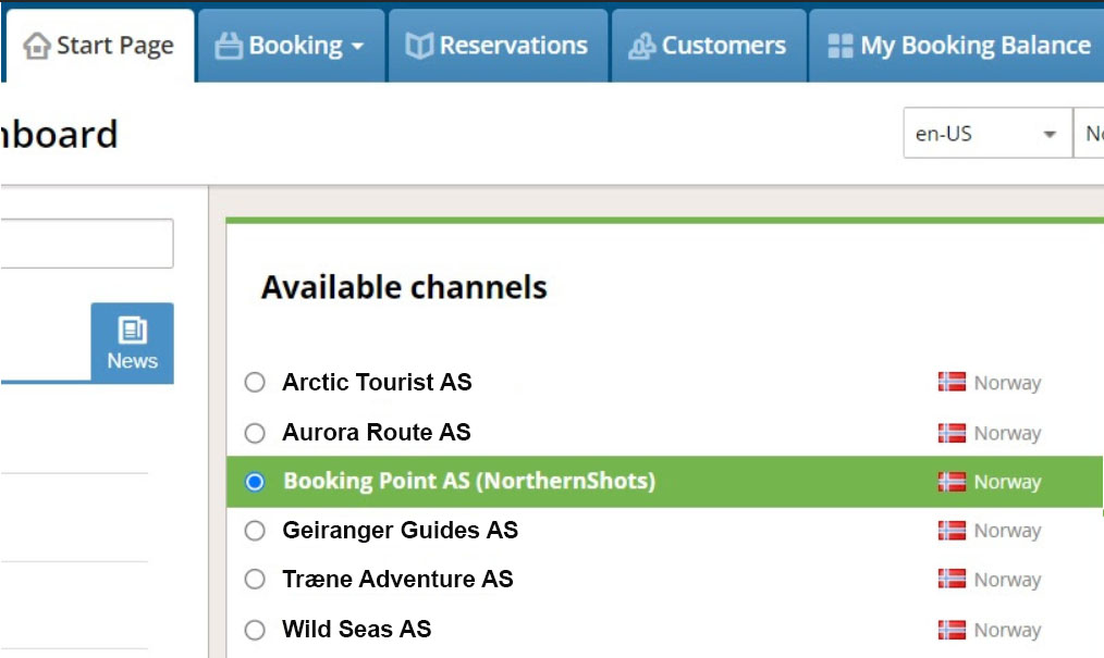 Agent Login - Northern Shots Tours